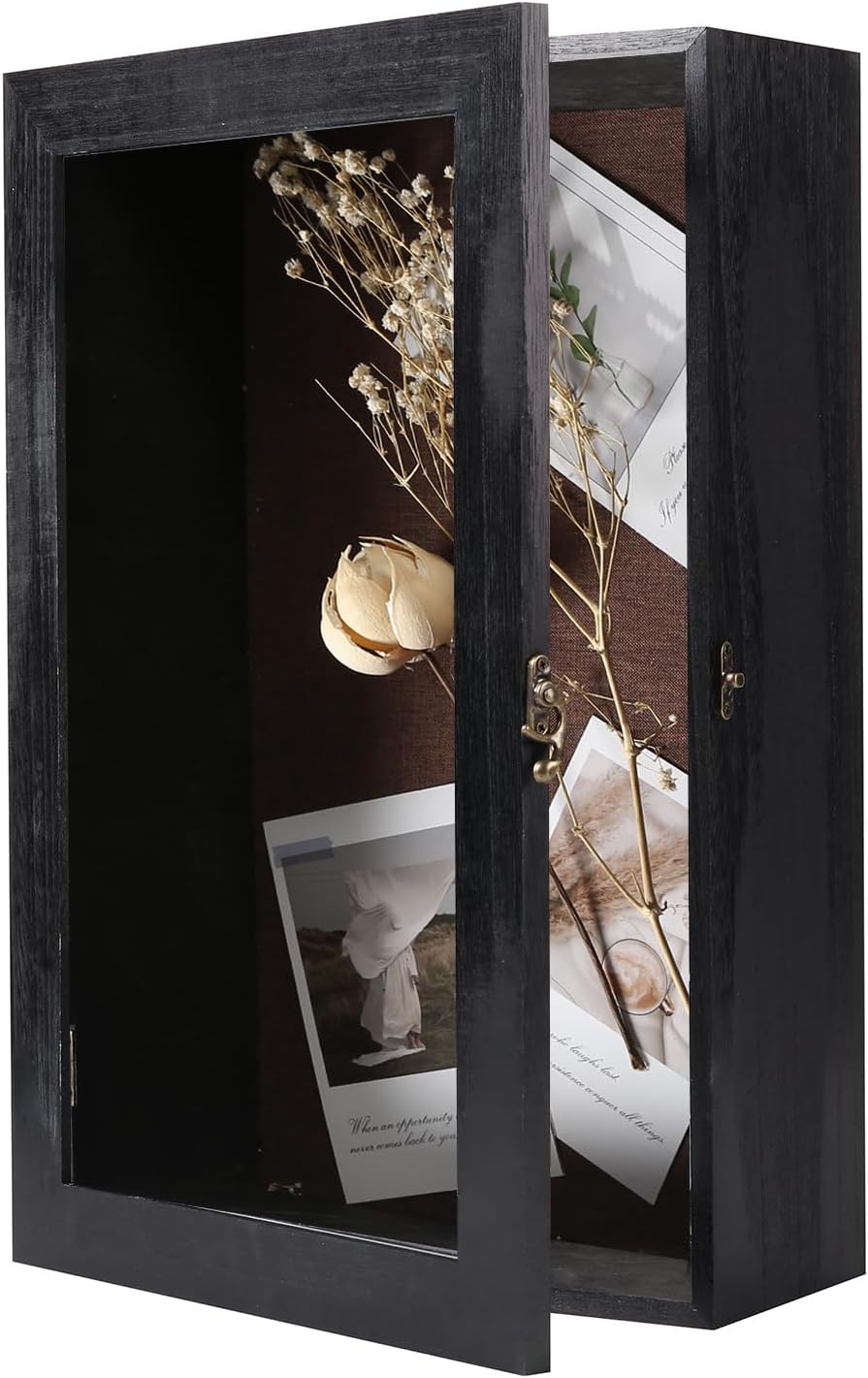 Amazon.com - 11x17 Extra Deep Shadow Box Frame with Linen Back - Sturdy ...