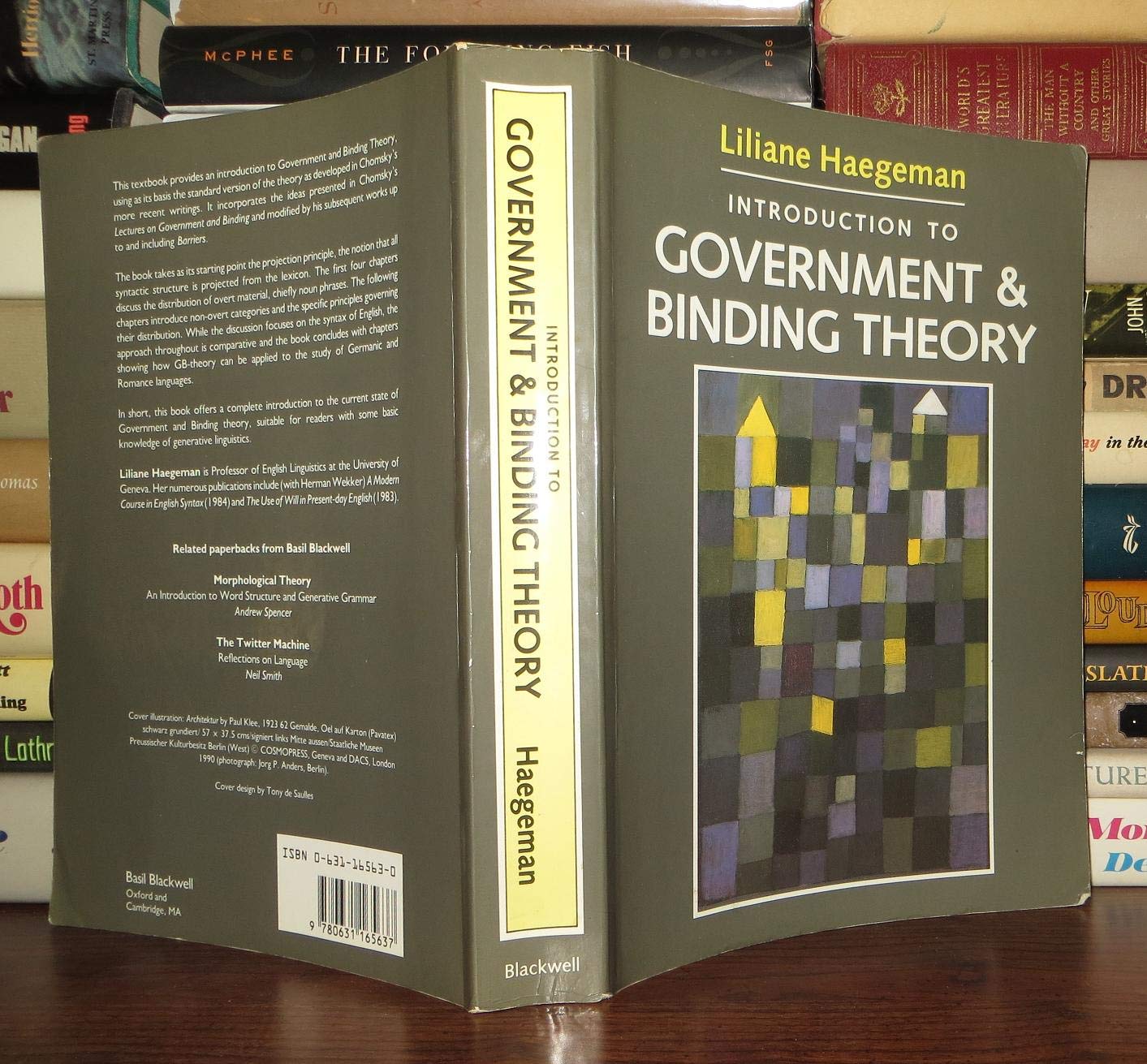Introduction to Government and Binding Theory: Haegeman, Liliane: 9780631165637: Amazon.com: Books