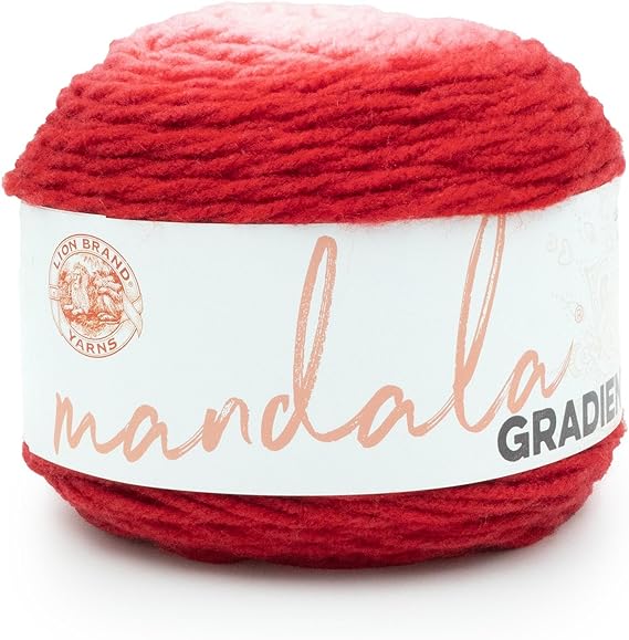 Amazon.com: Lion Brand Yarn Mandala Gradient, Multicolor Yarn for ...