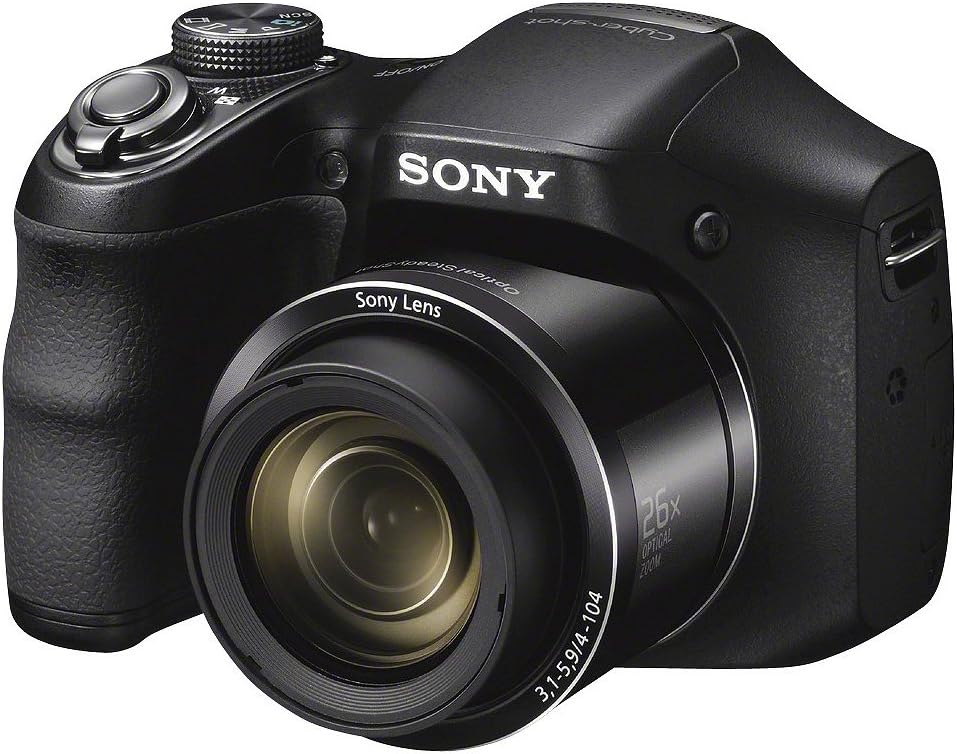 Amazon.com : Sony Cybershot H200 Black 20.1MP 26X (OLD MODEL) : Point ...