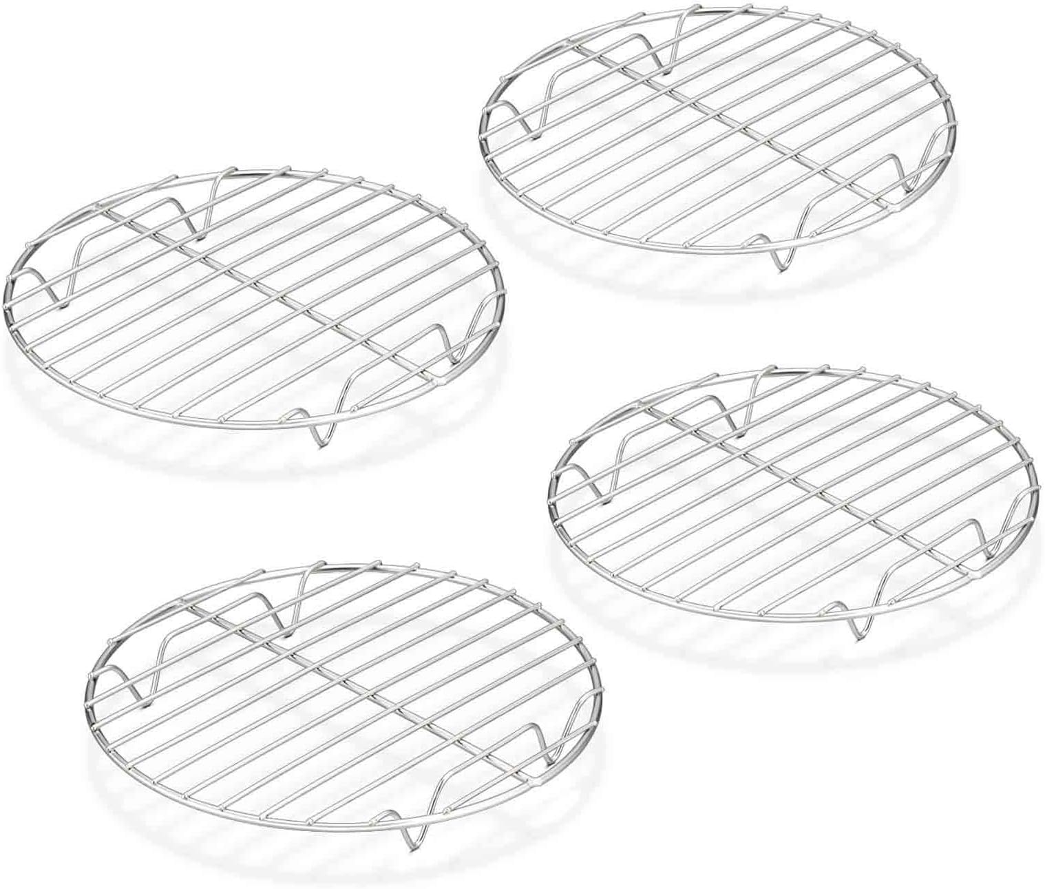Amazon.com: TeamFar Round Cooling Rack Set of 4, 7½ Inch Round Baking ...