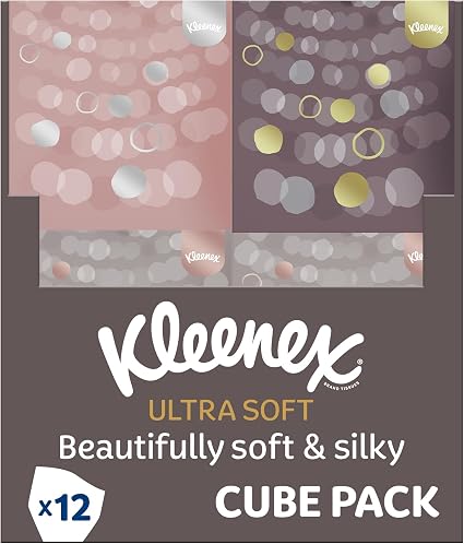 Amazon.com: Kleenex Ultra Soft Facial Tissues - Pack of 12 Cube Tissue ...