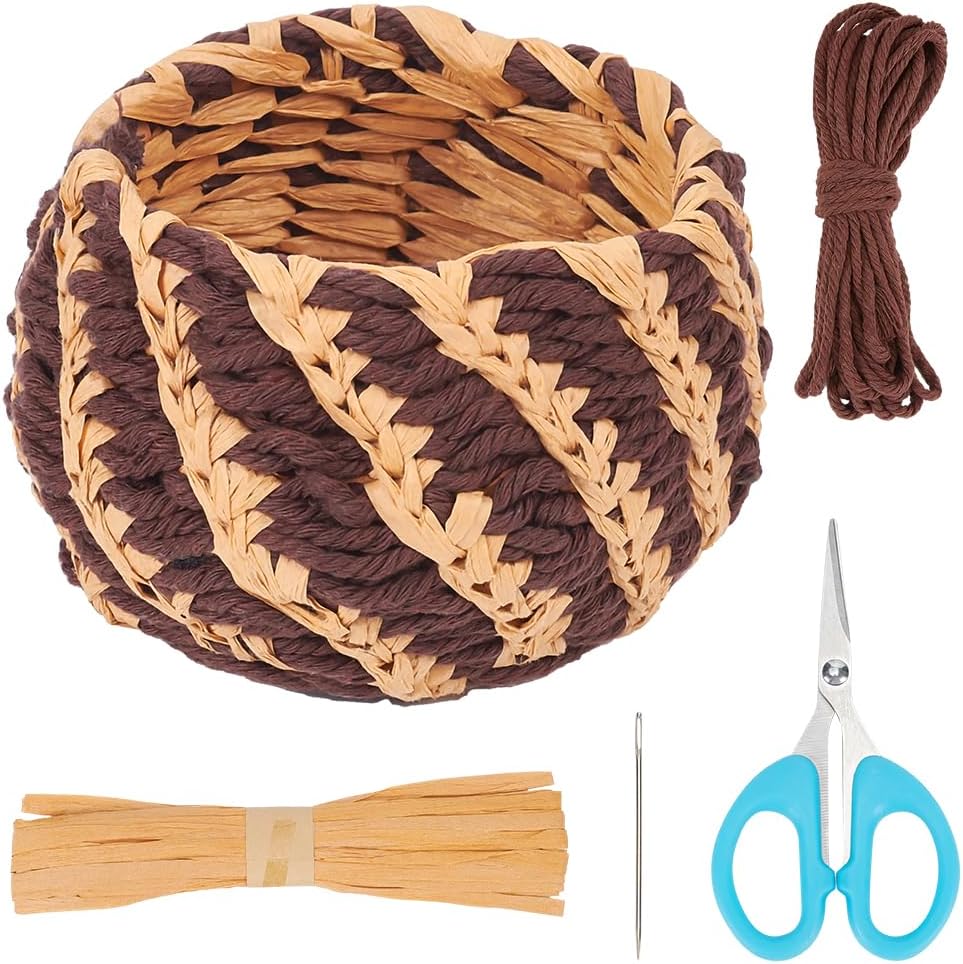 Amazon.com: FREEBLOSS DIY Coiled Basket Kit Basket Weaving Kits Basket ...
