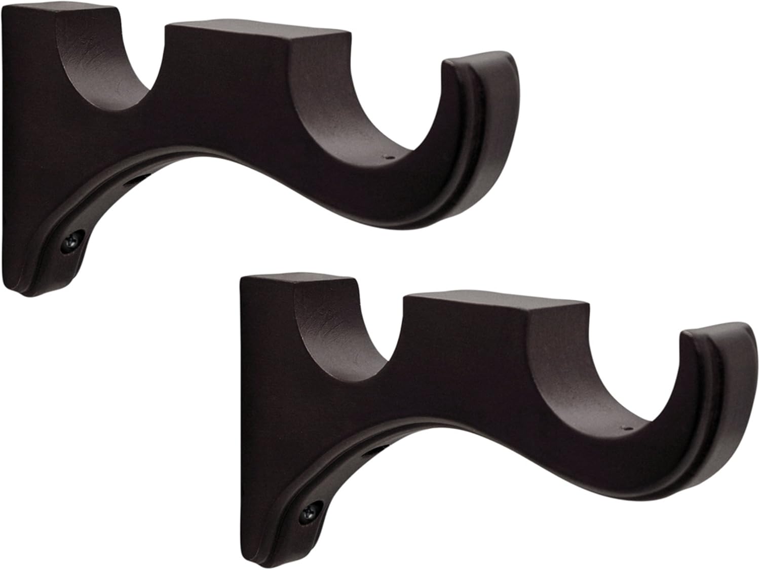 BEME International 1-3/8-Inch Diameter Double Wood Drapery Bracket ...