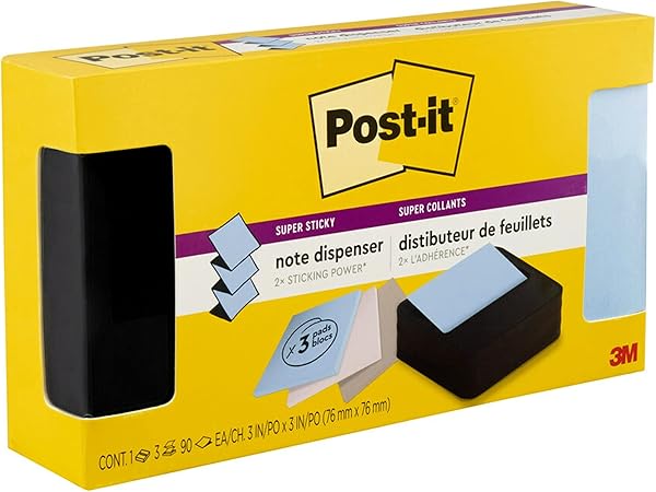Amazon.com : Post-it Note Dispenser, Modern Black, Pack Includes ...