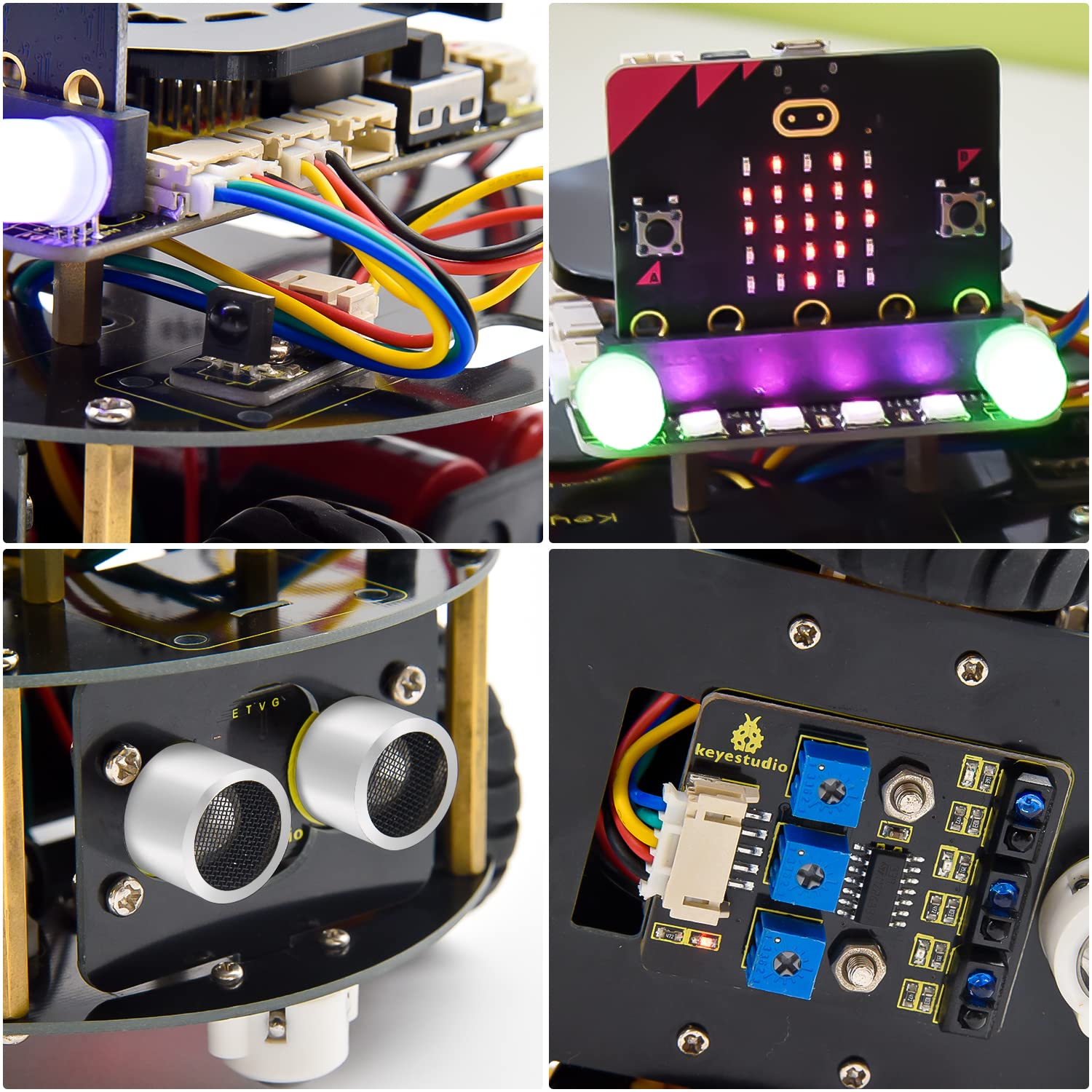 Snapklik.com : KEYESTUDIO Microbit Starter Kit For BBC Micro Bit V2 V15,Blocks And Python Code ...