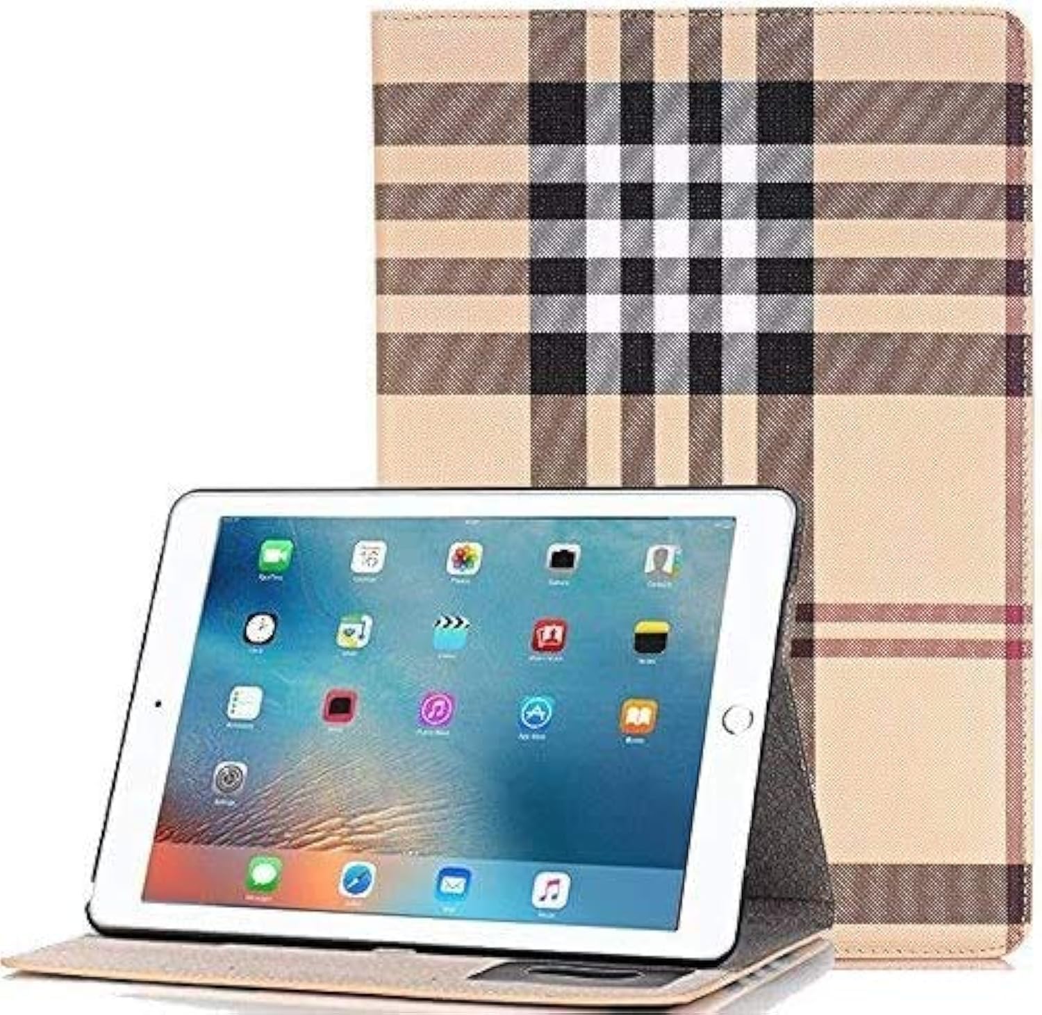 Amazon.com: TechCode iPad 10.2in Cover, Luxury PU Leather Folio Stand ...