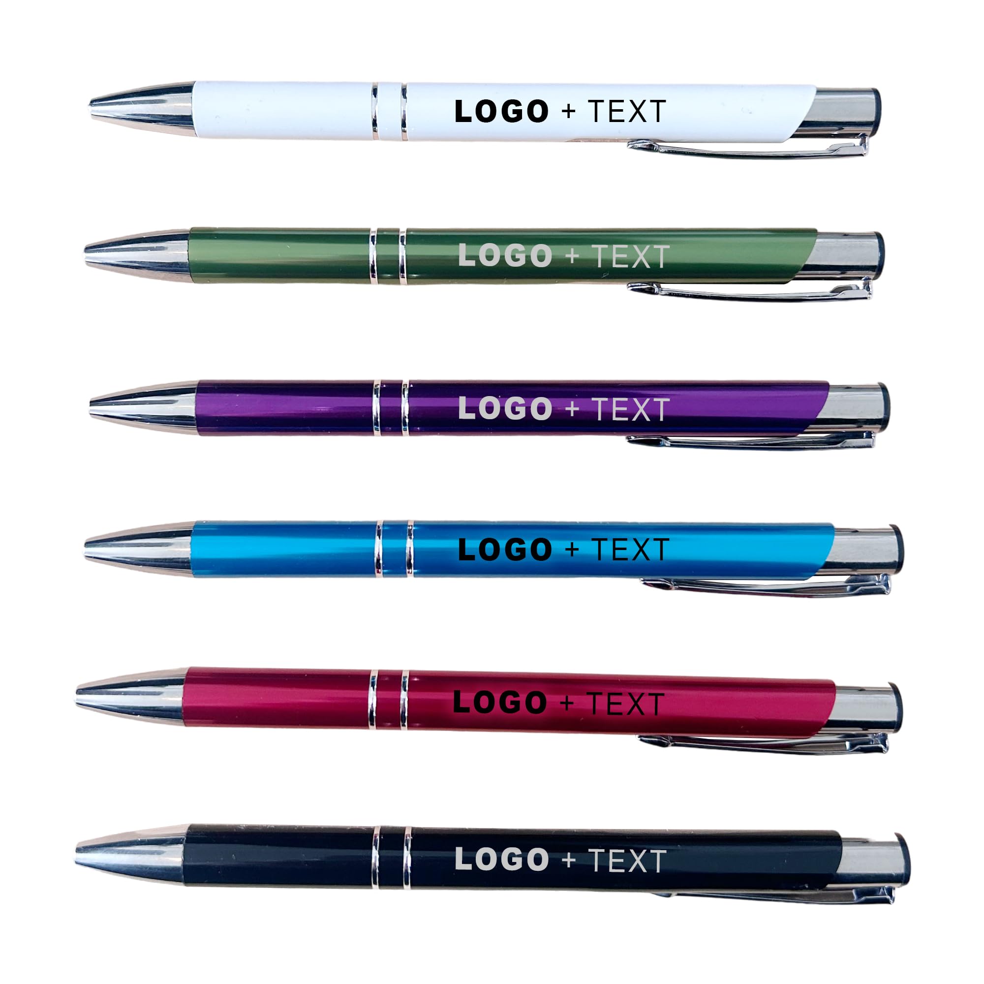Personalised Pens Bulk 100 - Custom Printed Pens with Your Business ...