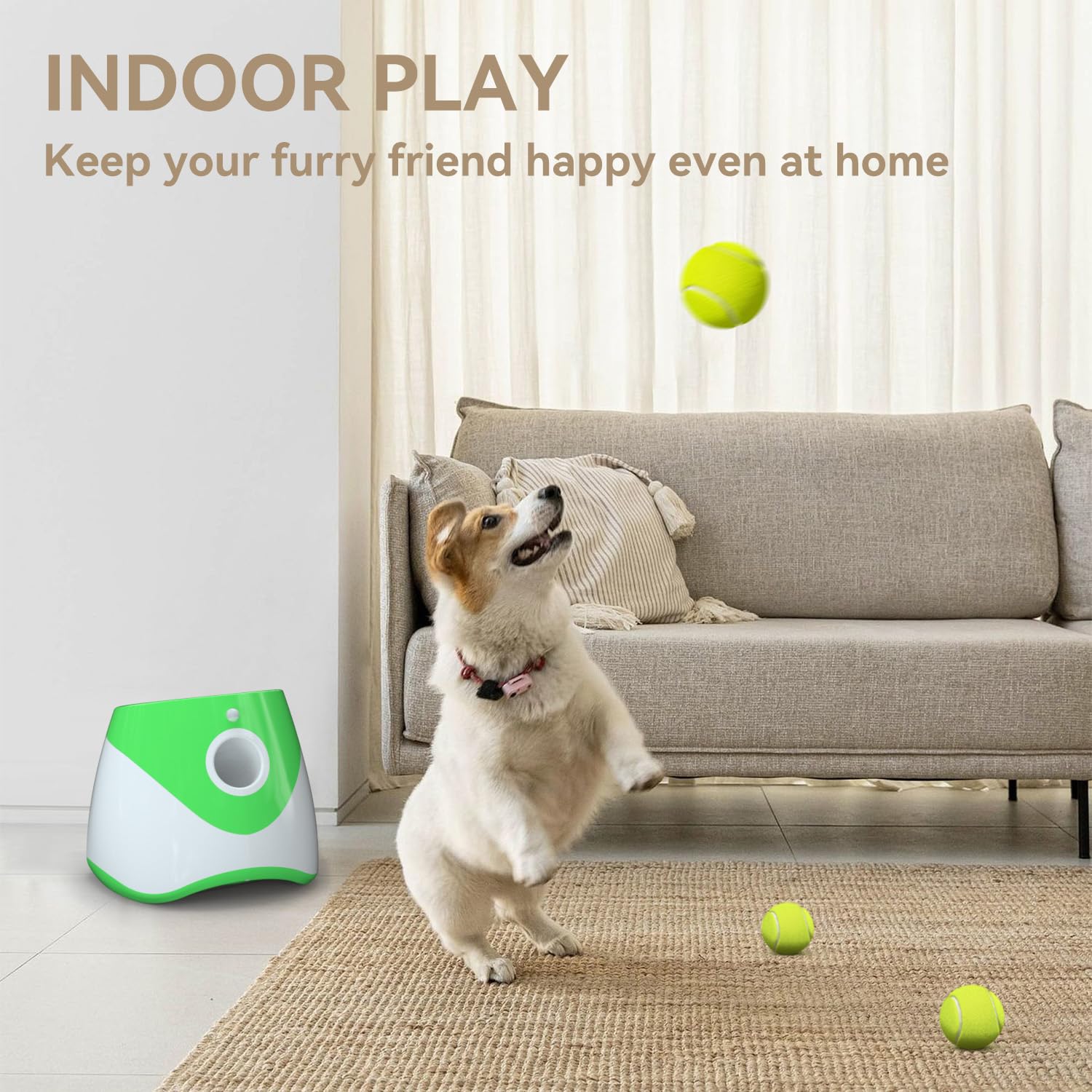 Automatic Dog Ball Launcher Rigshru Interactive Automatic Ball Launcher ...