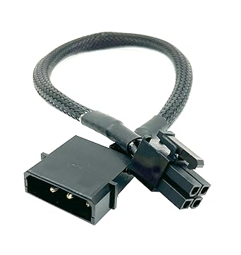 Amazon.com: LP4 Molex Male to ATX 4-Pin Male Auxiliary Power Adapter ...