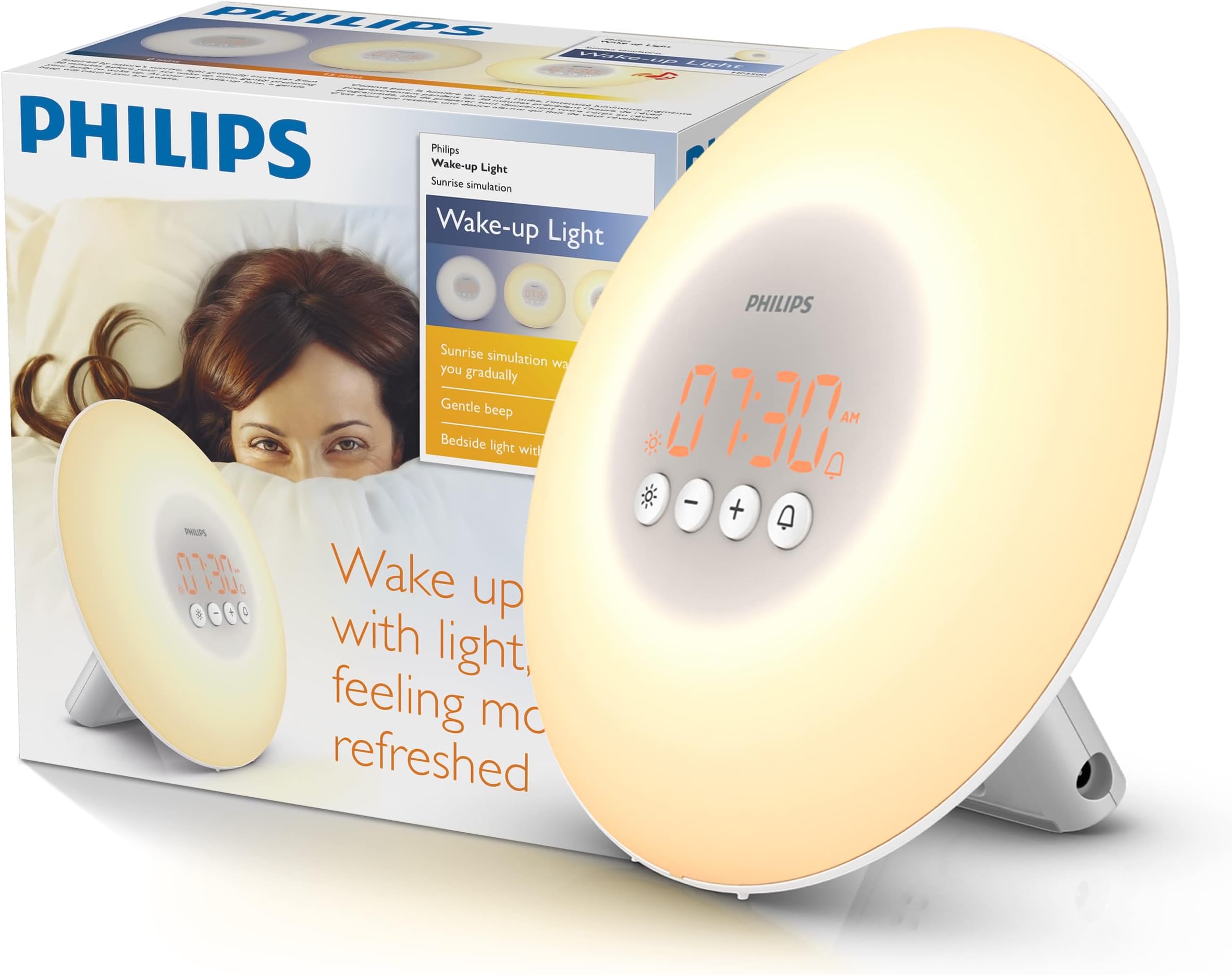 Amazon.com: Philips SmartSleep Wake-Up Light Therapy Alarm Clock with ...