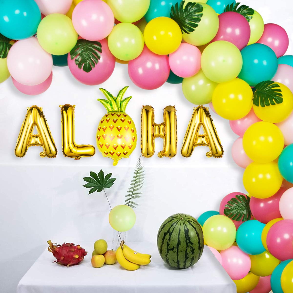 Aloha Balloons For Luau Party Decorations 80pcs Tropical Balloon ...