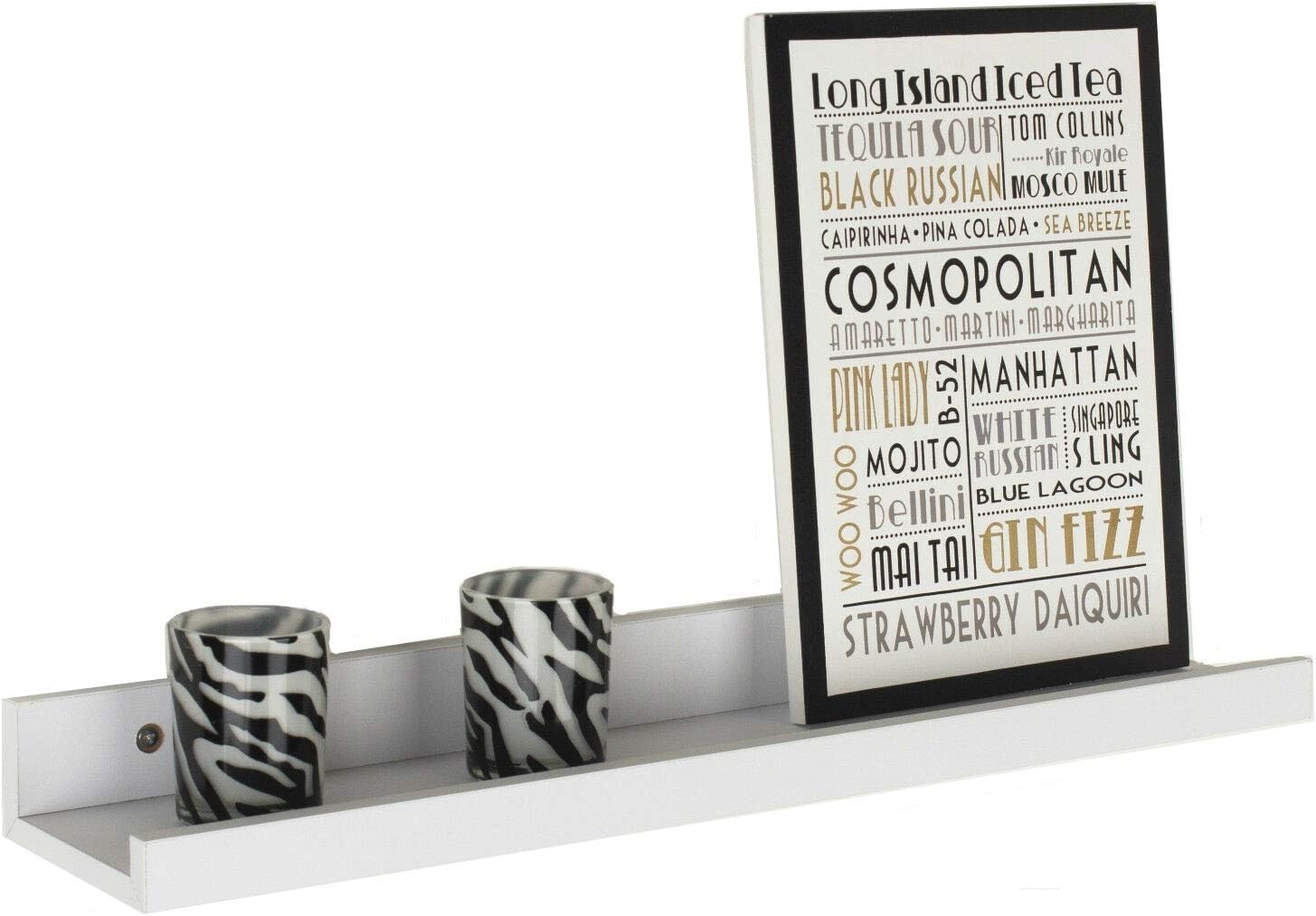 Ikea MOSSLANDA Picture Photo Ledge Rail Shelf Kitchen Office, [White ...