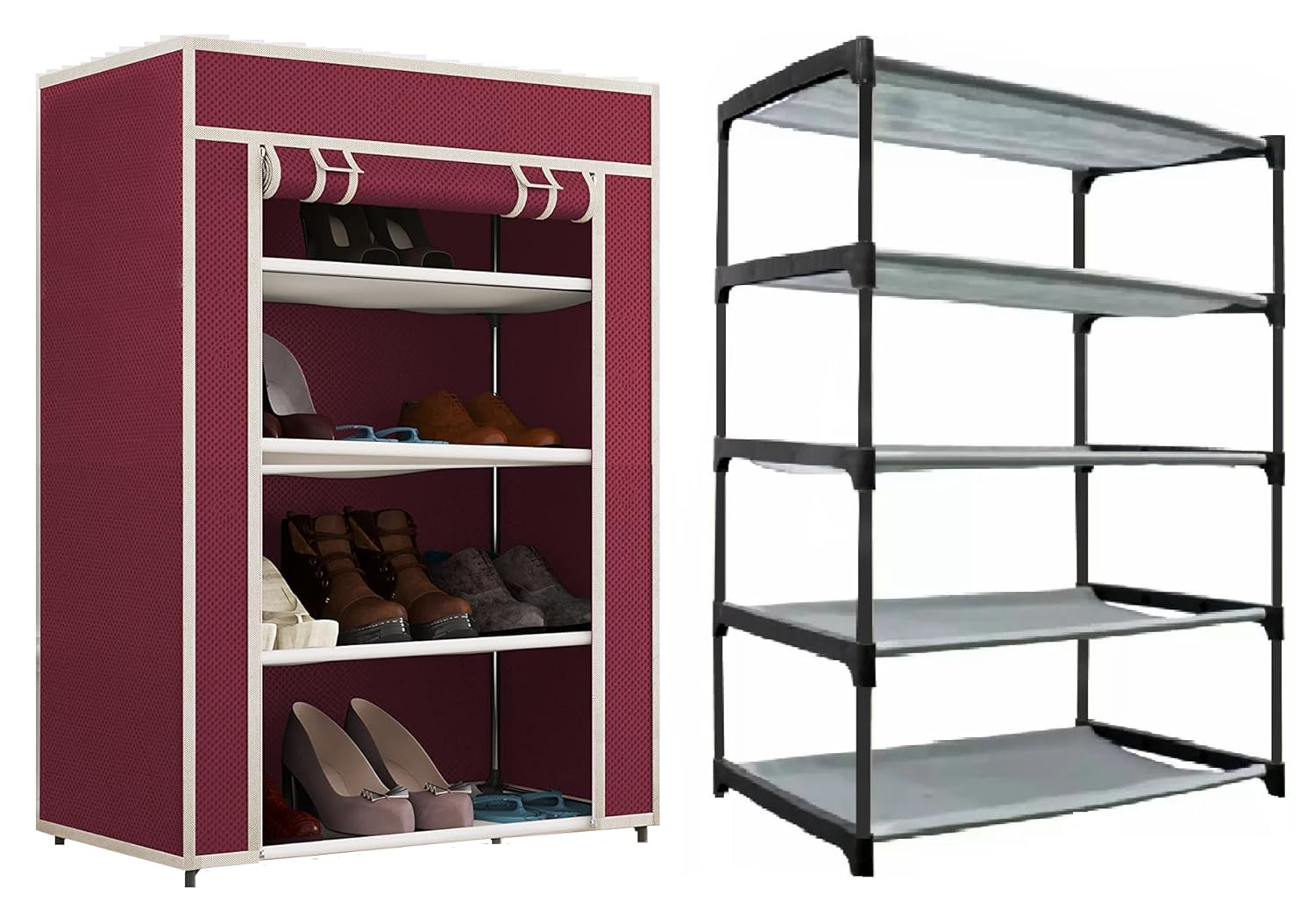 EXPOSURE 4 Layer Multipurpose Metal Pipes Non Woven Cover and Shelf ...