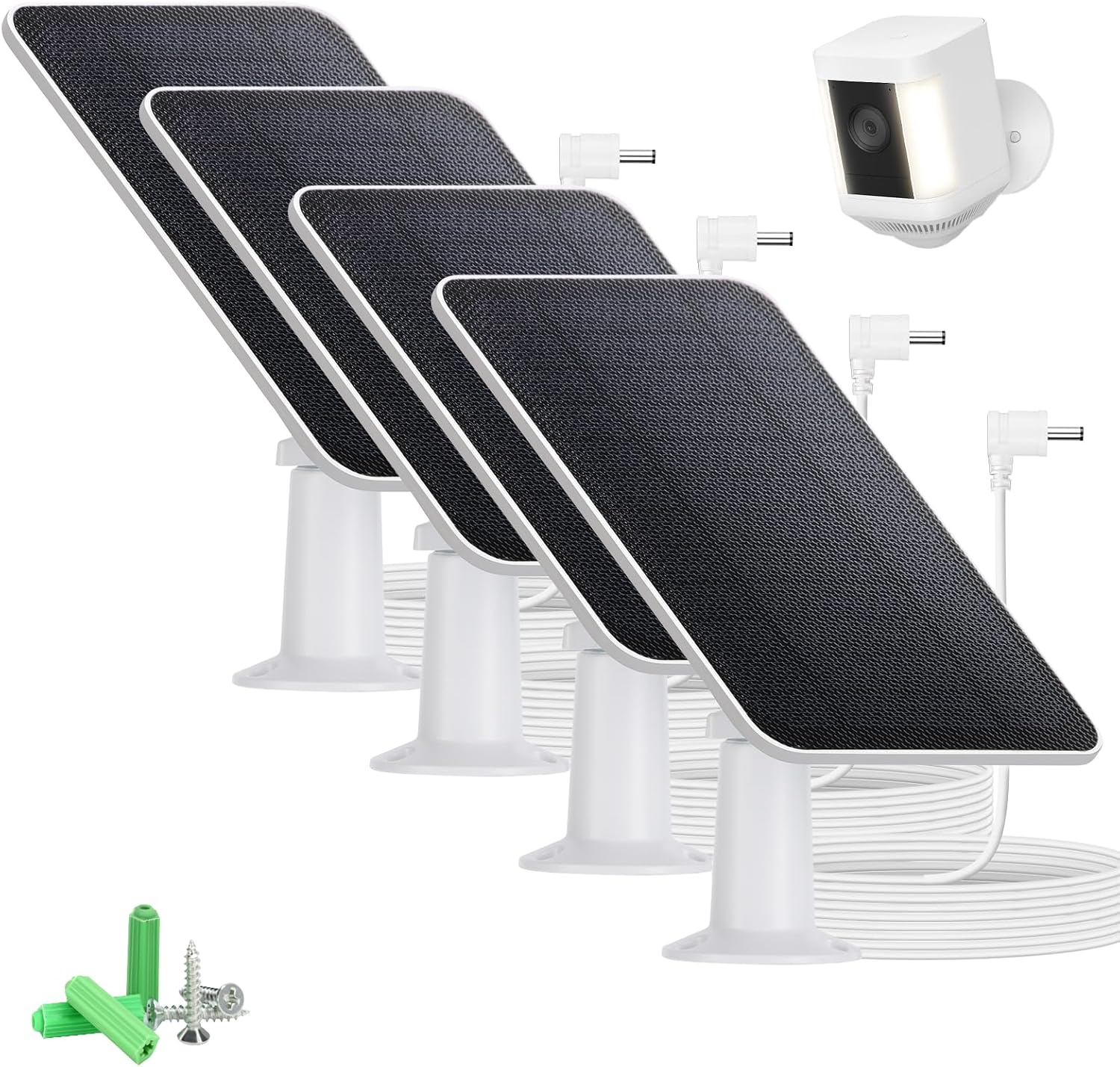 Amazon.com : Solar Panel Charger Compatible with Ring Spotlight Camera ...