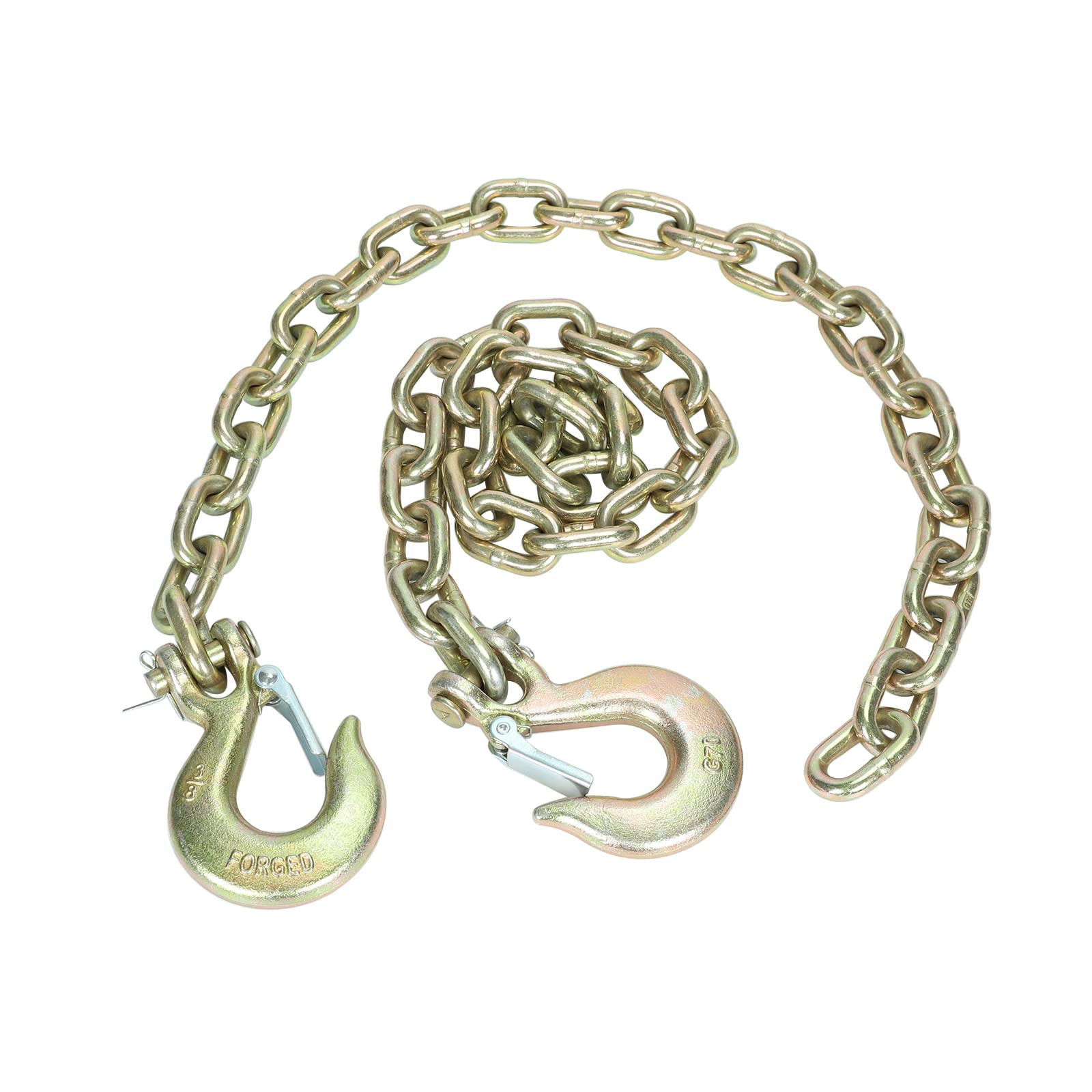 Snapklik.com : 2 Pcs 3/8" X 35" Grade 70 Tow Safety Chains