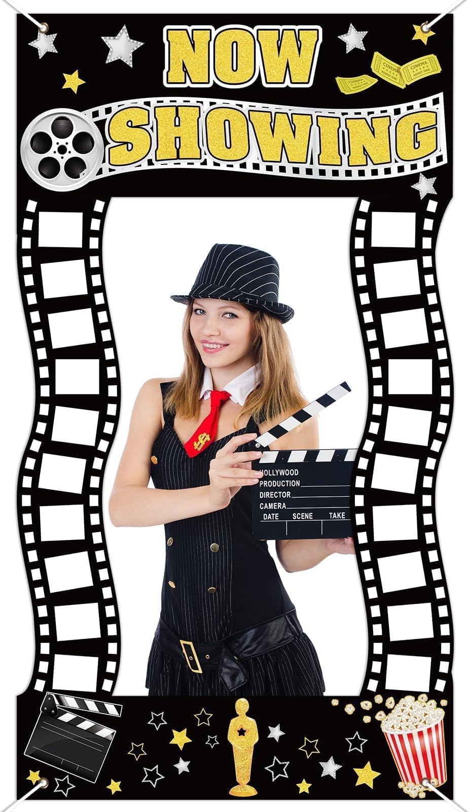 Amazon.com: Movie Party Photo Booth Props Kit - Movie Night Party ...