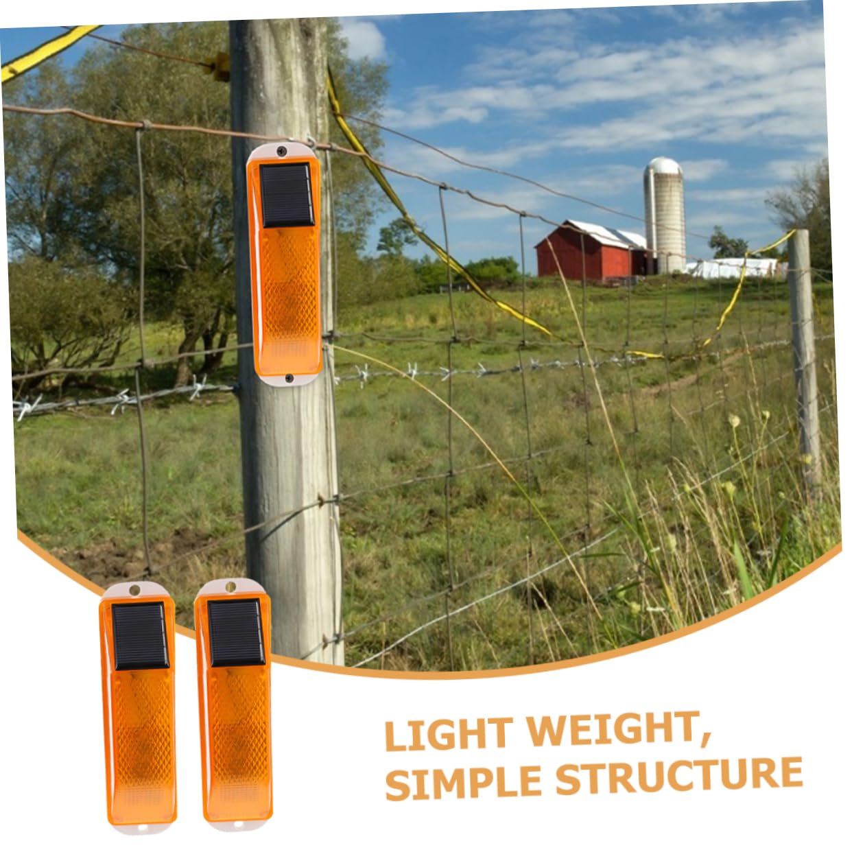 Snapklik.com : 10pcs Solar Warning Flashing Caution Lamps For Garden ...