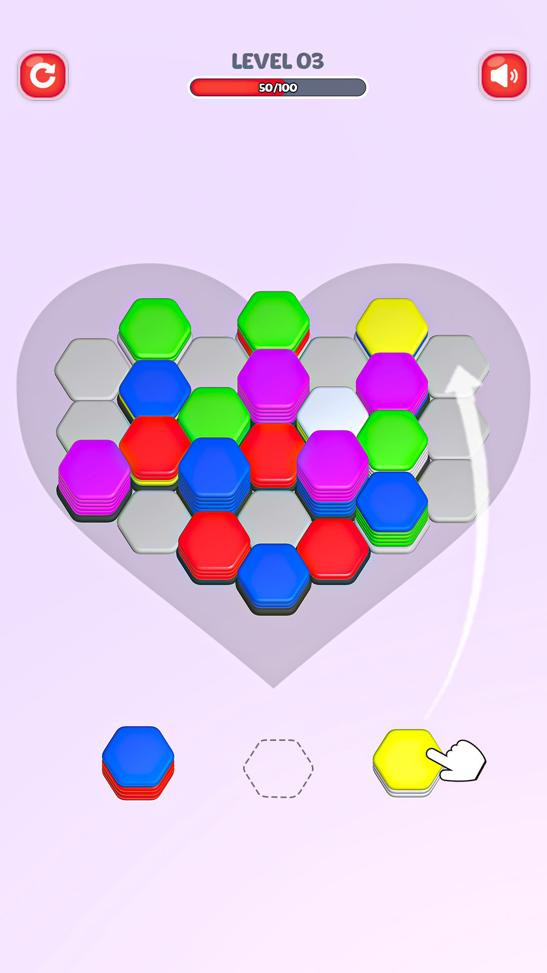 Hexa Sort Games Master 3D Puzzle - Hexa Master 3d Shuffle Blocks Hexa Sort Color Puzzle Game ...