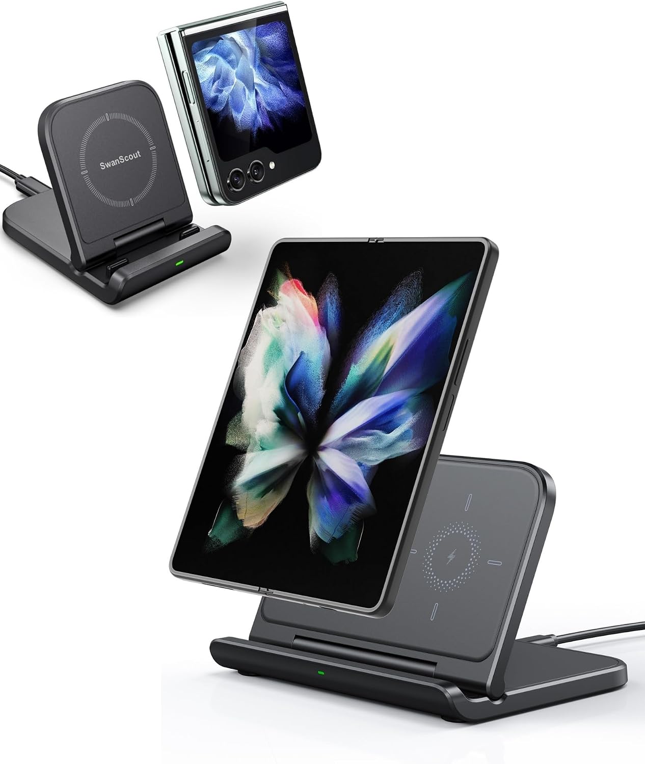 Amazon.com: SwanScout Wireless Charger for Samsung Z Flip and Z Fold ...