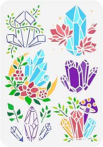 Amazon.com : FINGERINSPIRE Crystal Stencil 11.7x8.3 inch Diamond ...