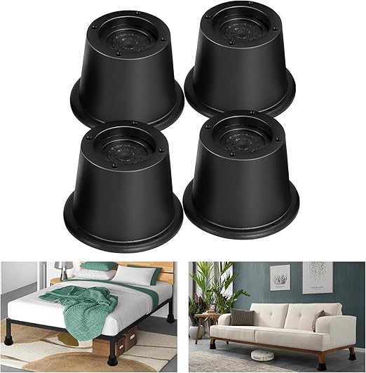 Amazon.com: shouwuhho Bed Risers 2 inch, 3 Inch, Heavy Duty Round ...