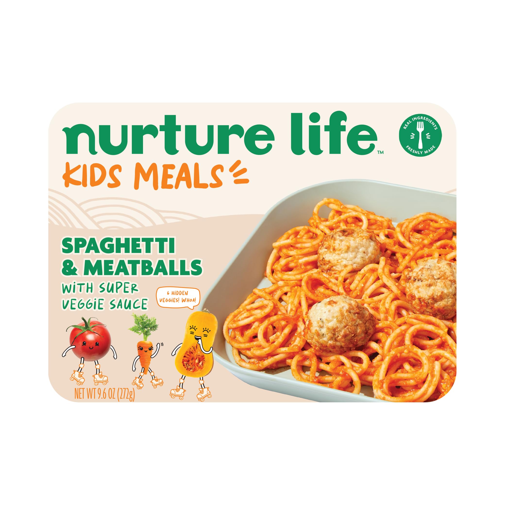 Amazon.com: Nurture Life Kids Meals, Spaghetti & Meatballs, Healthy ...