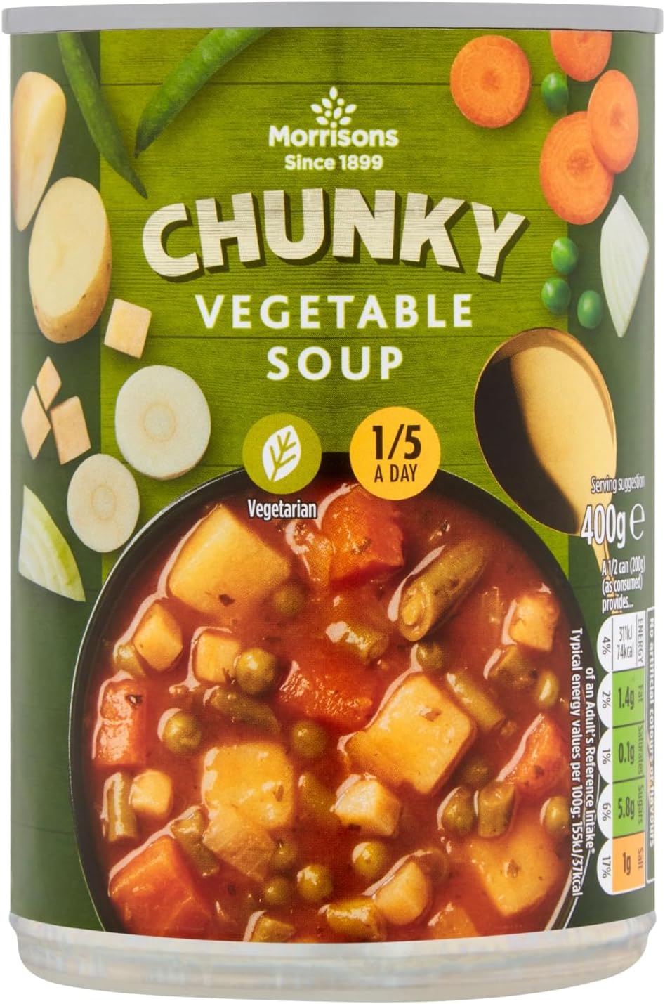 Morrisons Eat Smart Chunky Vegetable Soup, 400g : Amazon.co.uk: Grocery
