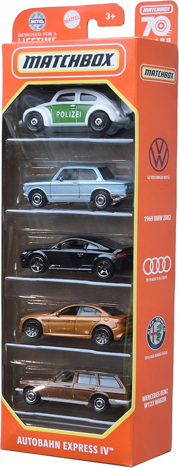 Matchbox Autobahn Express IV 4 Modellautos 5 Stück Pack VW Volkswagen ...
