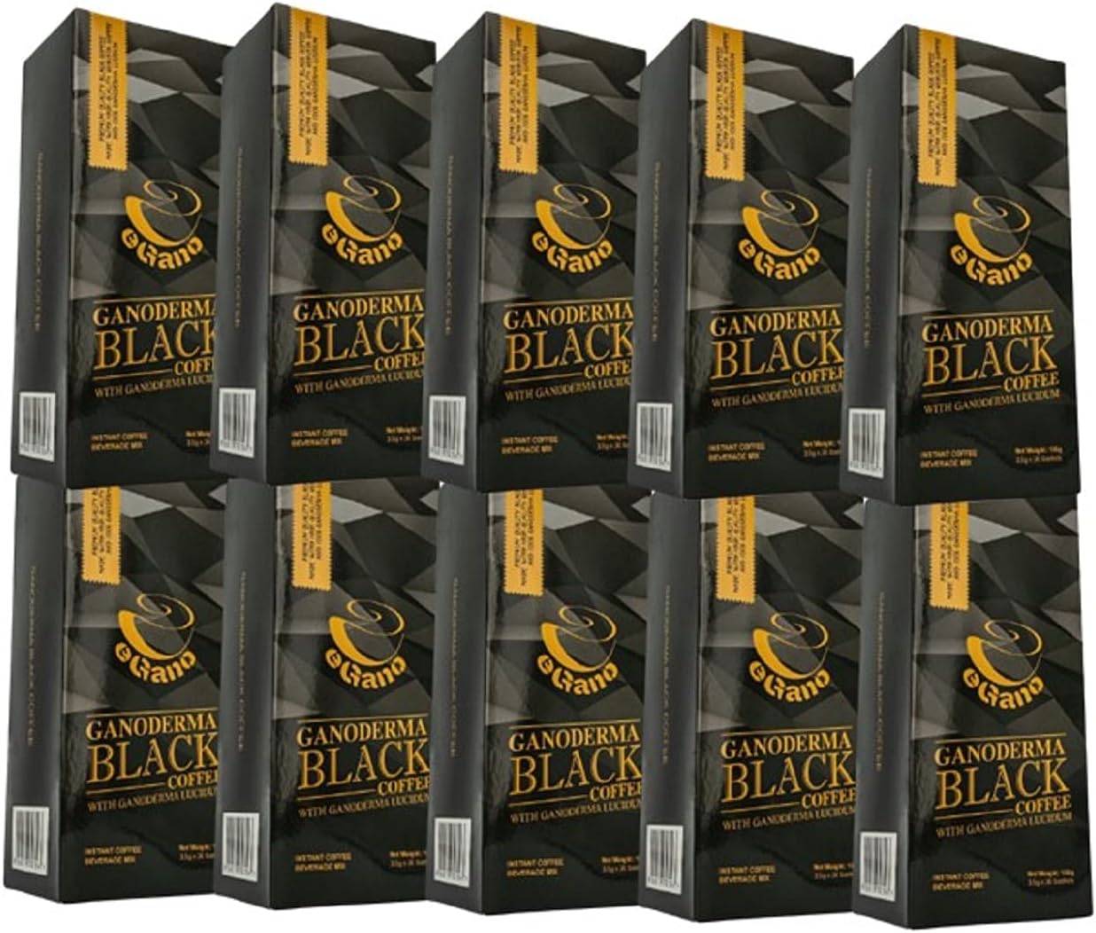 Amazon.com : 10 Boxes eGano Premium Ganoderma Black Coffee Café Noir ...