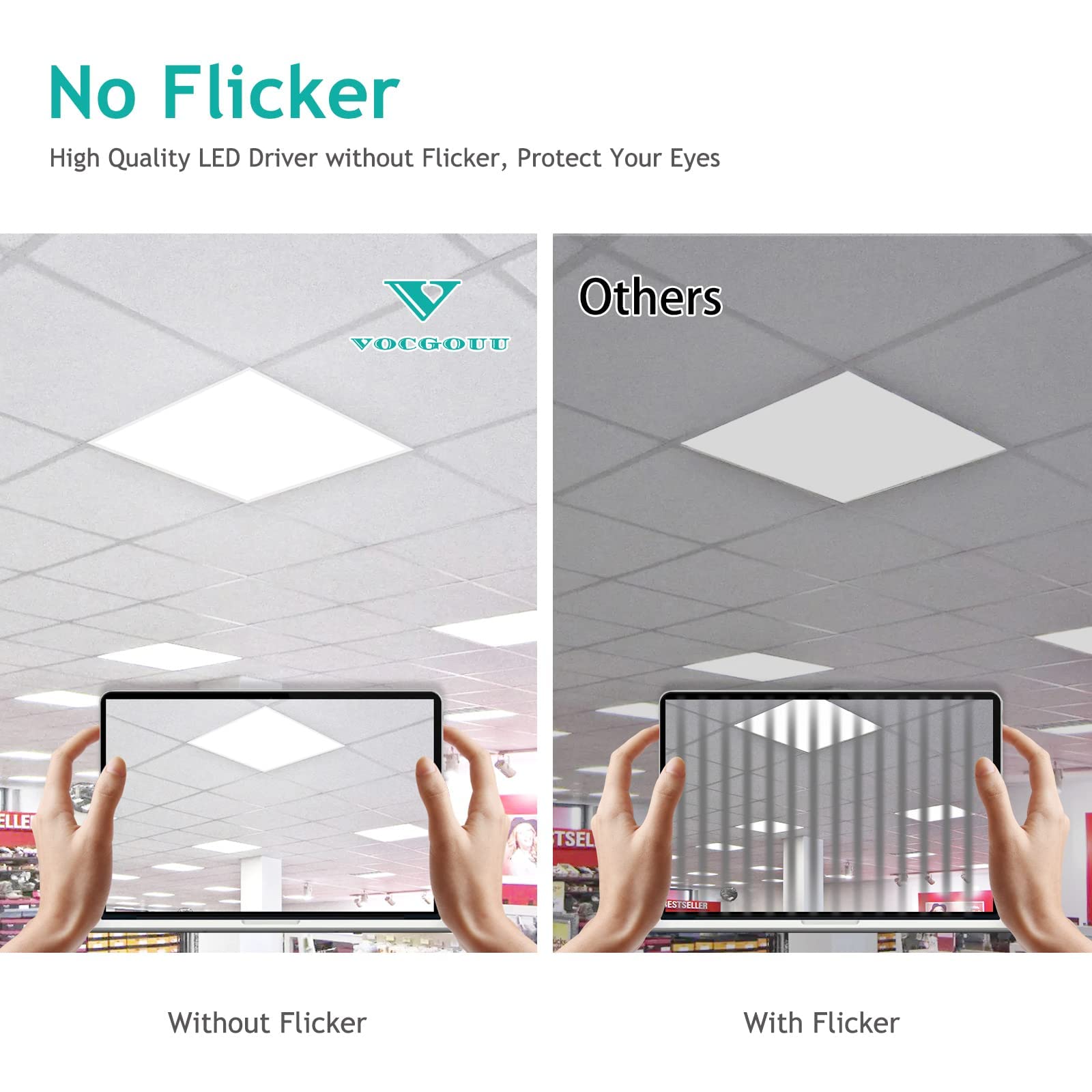 Snapklik.com : VocgoUU 30 Pack 2x4 LED Flat Panel Light - 2x4 LED Drop ...