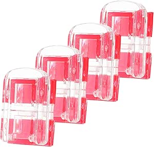 MAGICLULU 4Pcs Self Adhesive Acrylic Hasp Lock Transparent Cabinet ...