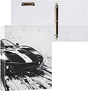 Amazon.com : Cool Racing Car Small Binder Heavy Duty Folder Clipboard ...
