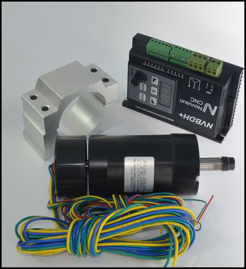 CNC 400W DC Brushless Spindle Motor Driver Kit + LCD Control Panel ...