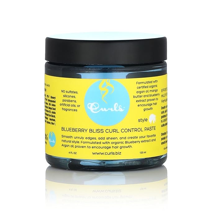 Amazon.com : Curls Blueberry Bliss Control Paste - 4 fl oz, For Wavy ...