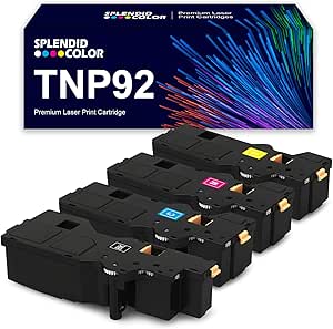 Amazon.com: SPLENDIDCOLOR TNP92K TNP92C TNP92M TNP92Y Compatible TNP-92 ...