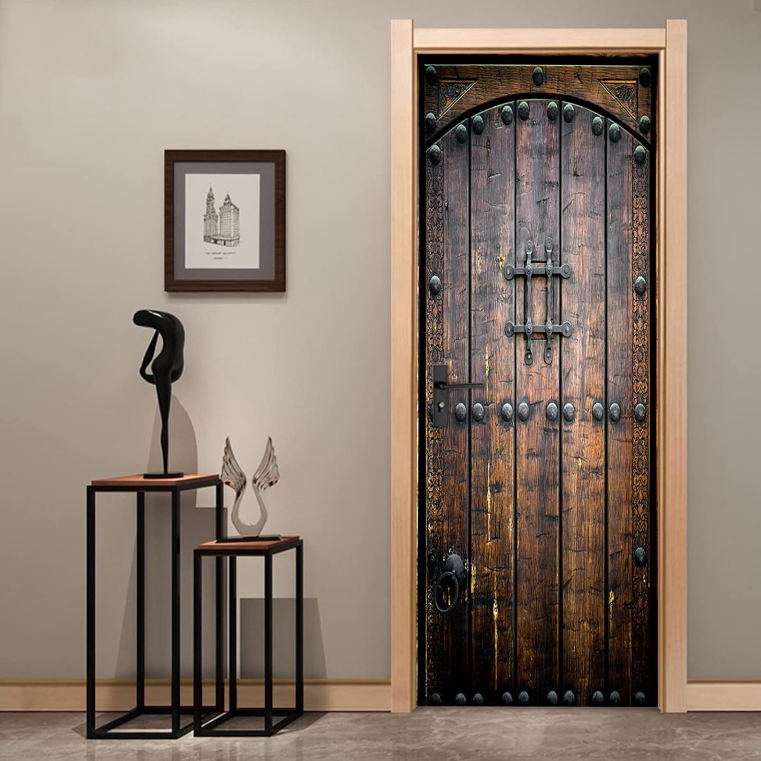 Amazon.com: 3D Door Wallpaper Stick and Peel Door Sticker Wall Murals ...