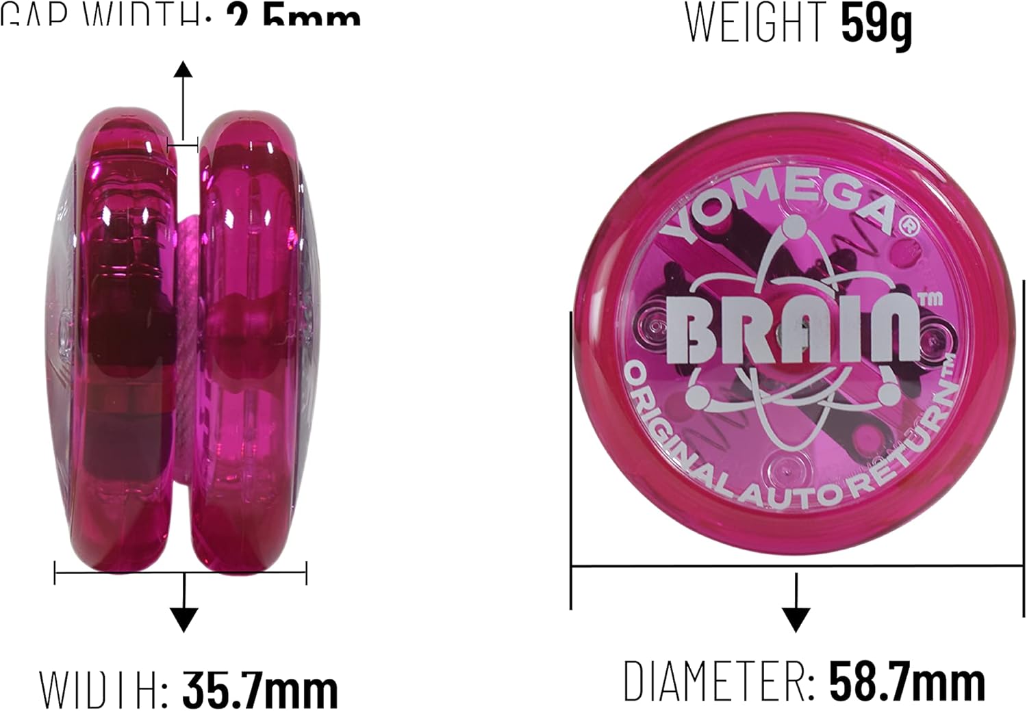 Yomega The Original Brain – Yoyo profesional para niños y principiantes ...