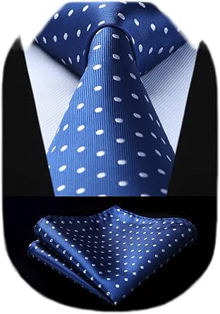 Amazon.com: HISDERN Corbatas de lunares para hombre, corbatas clásicas ...