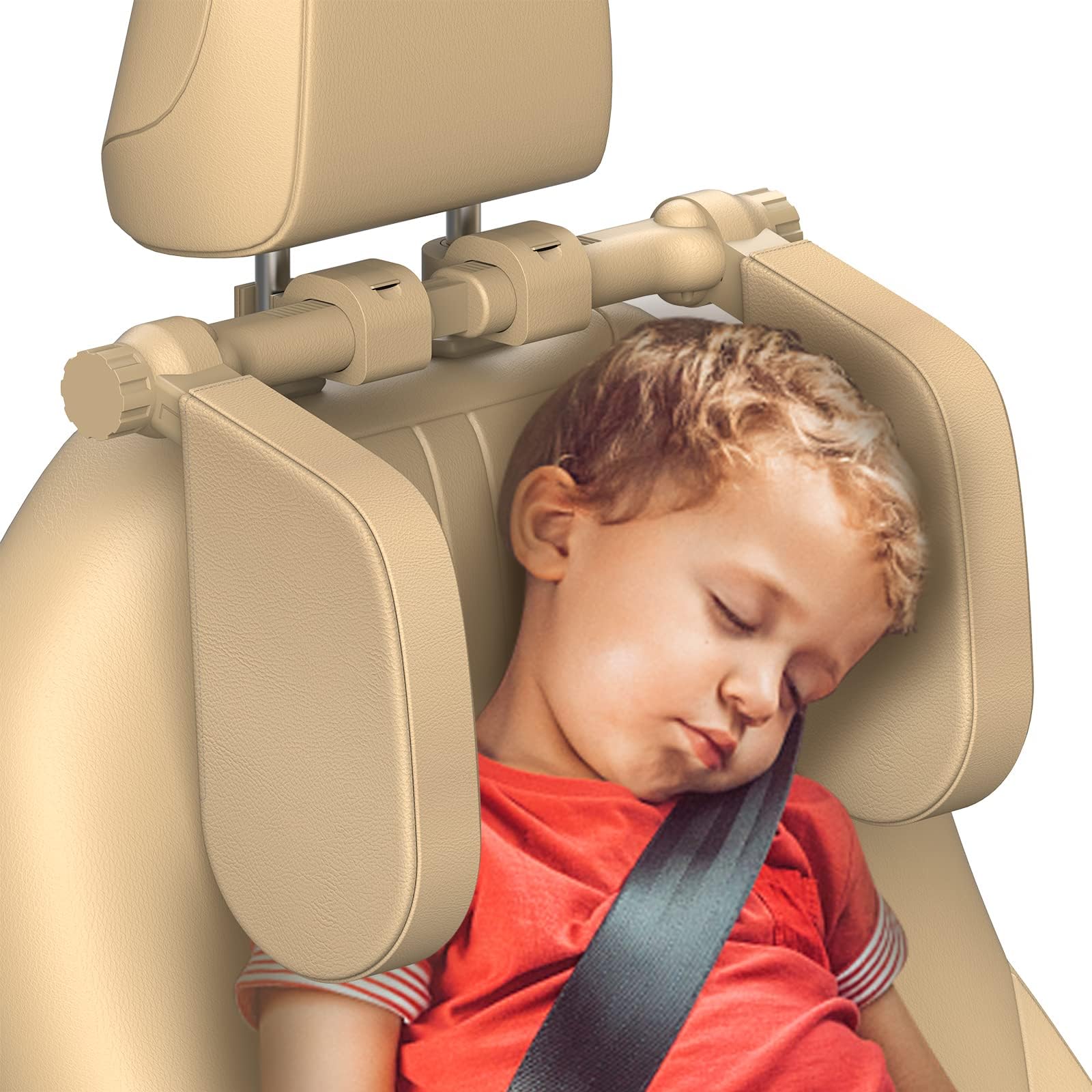 Amazon.com: LIGCAS Car Headrest Pillow, Adjustable Support for Improved ...