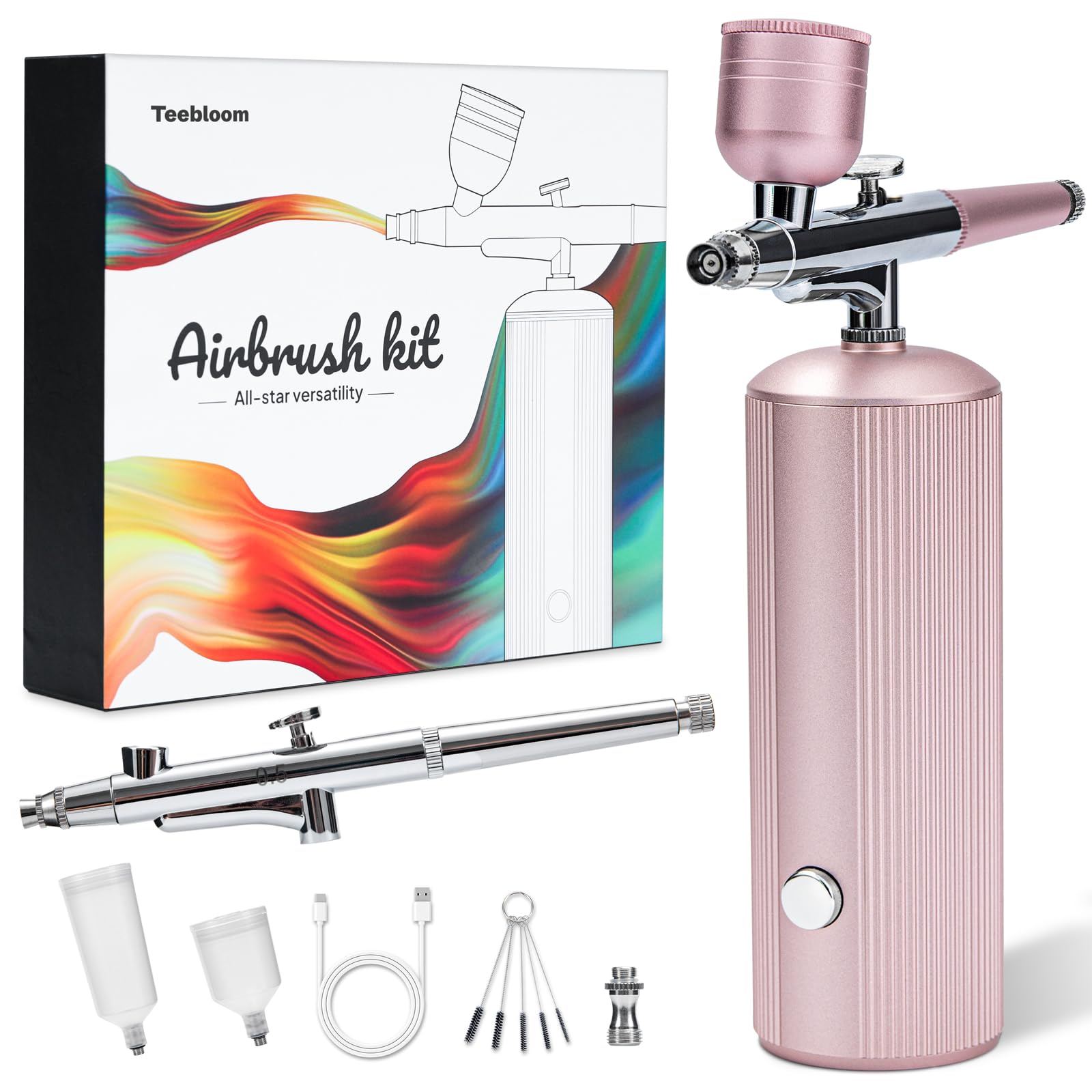 Amazon.com: Air Brush kit with Air Compressor-Auto Handheld Airbrush ...