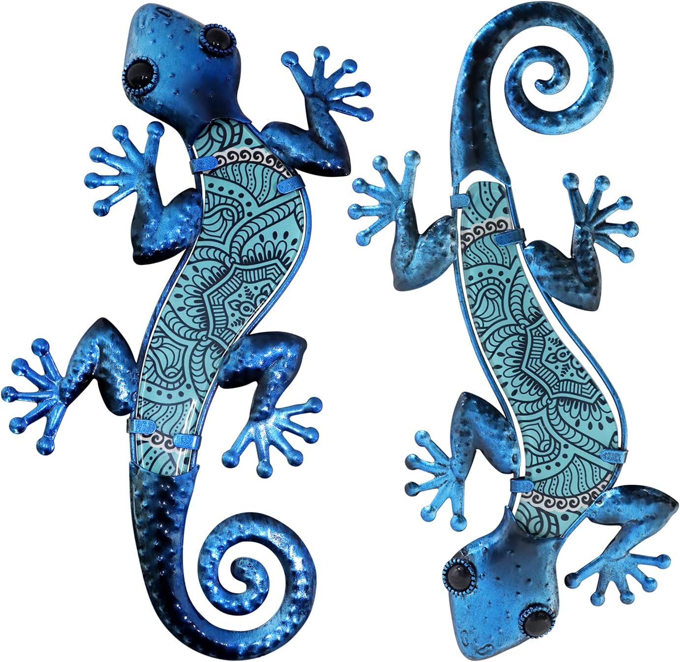 Amazon.com: HONGLAND Gecko Wall Decor Lizard Metal Wall Art Garden ...