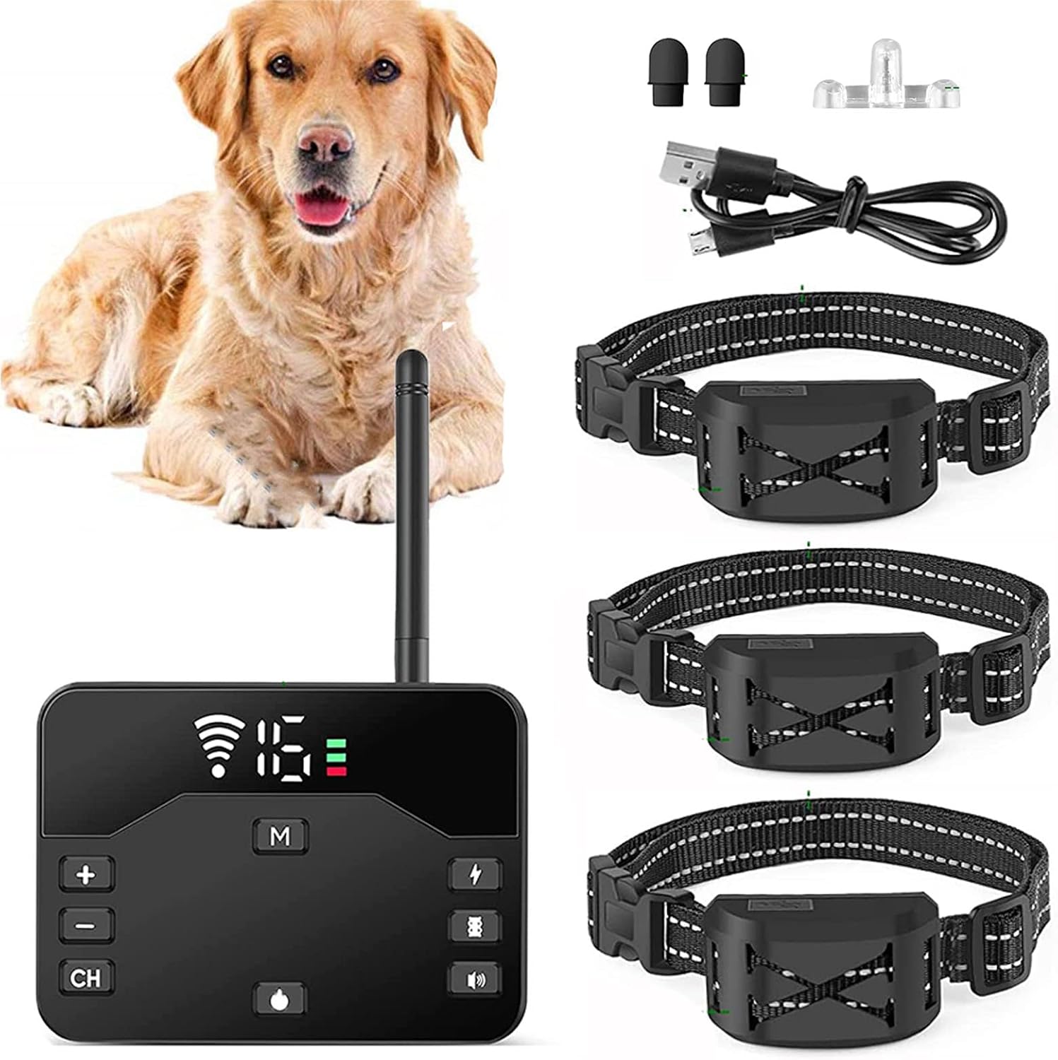 Amazon.com: Wireless Dog Fence, 2 in 1 Electric Fence System for Dog ...