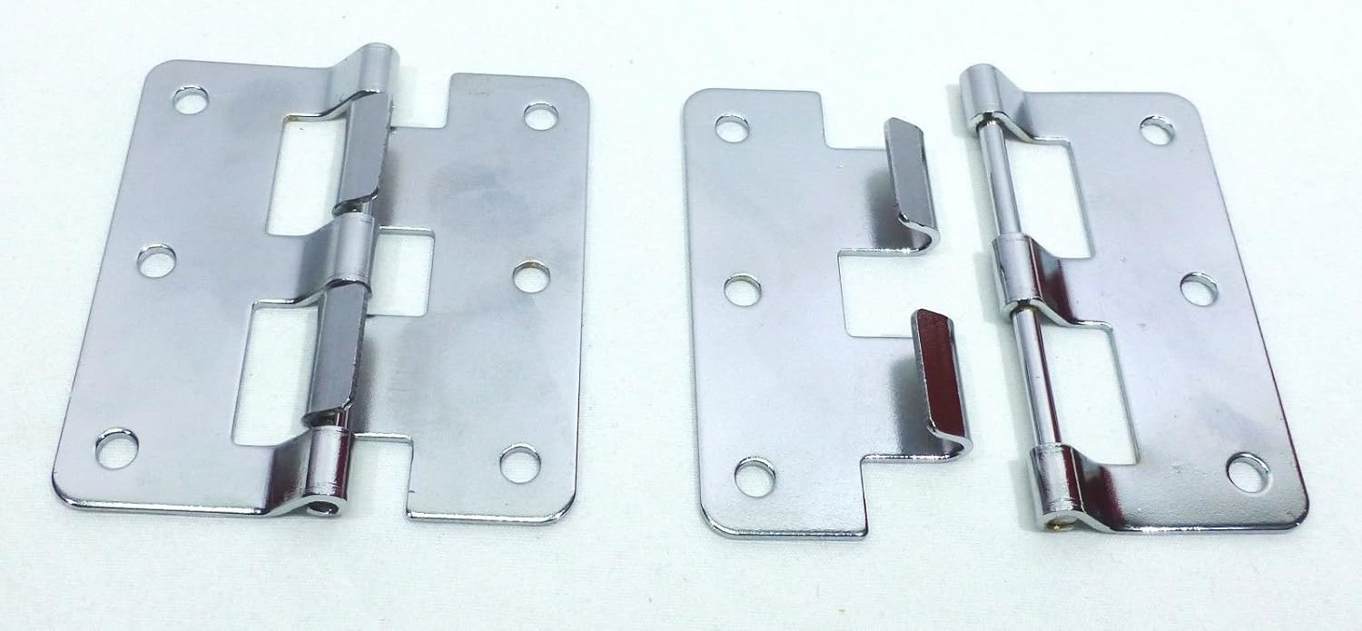 (2) Two Large Take Apart Hinges or Lift Off Hinges (Chromed) - Amazon.com