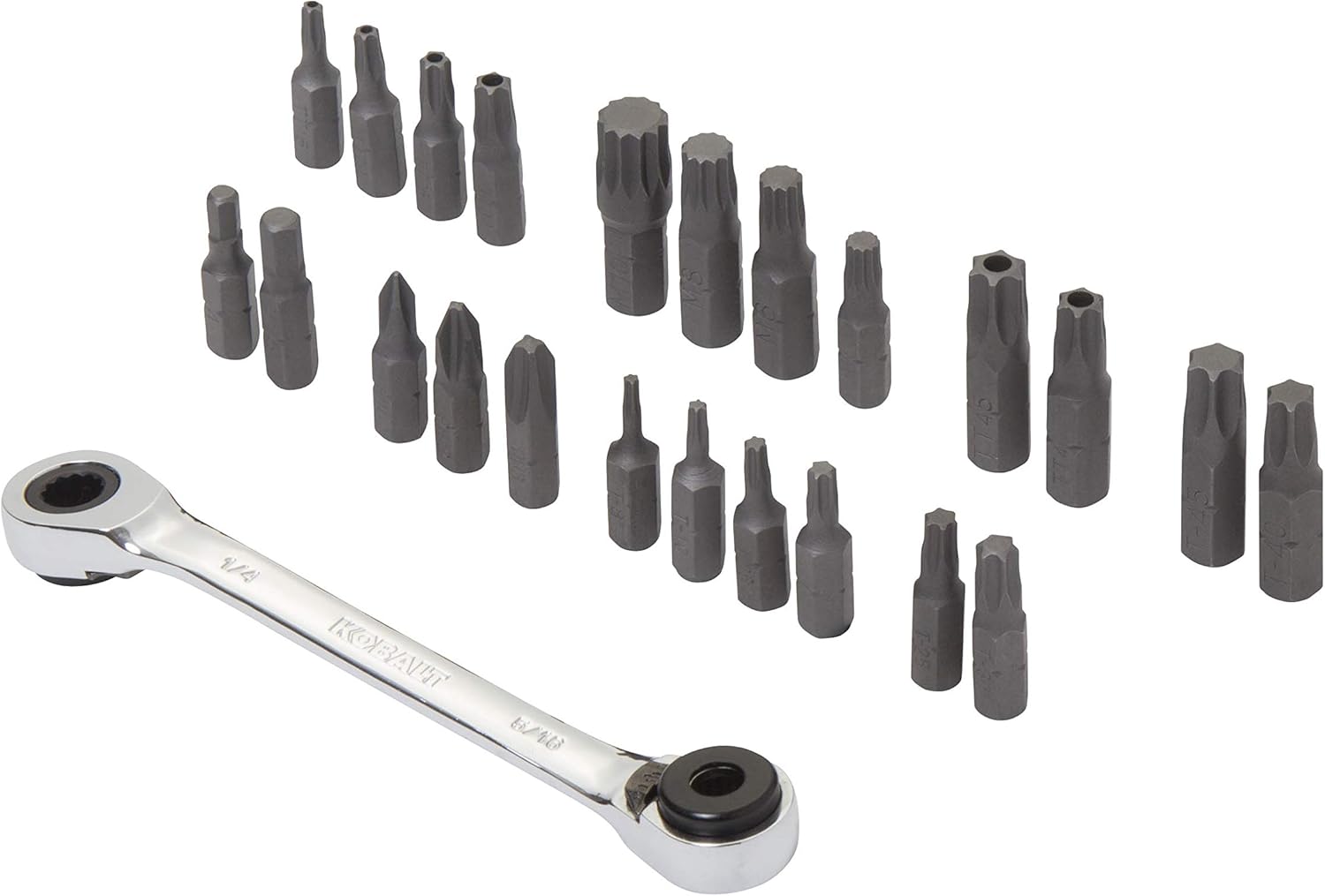 Kobalt 24 Pc Right Angle Bit Driver # 338552 - Screwdriver Socket Bits ...