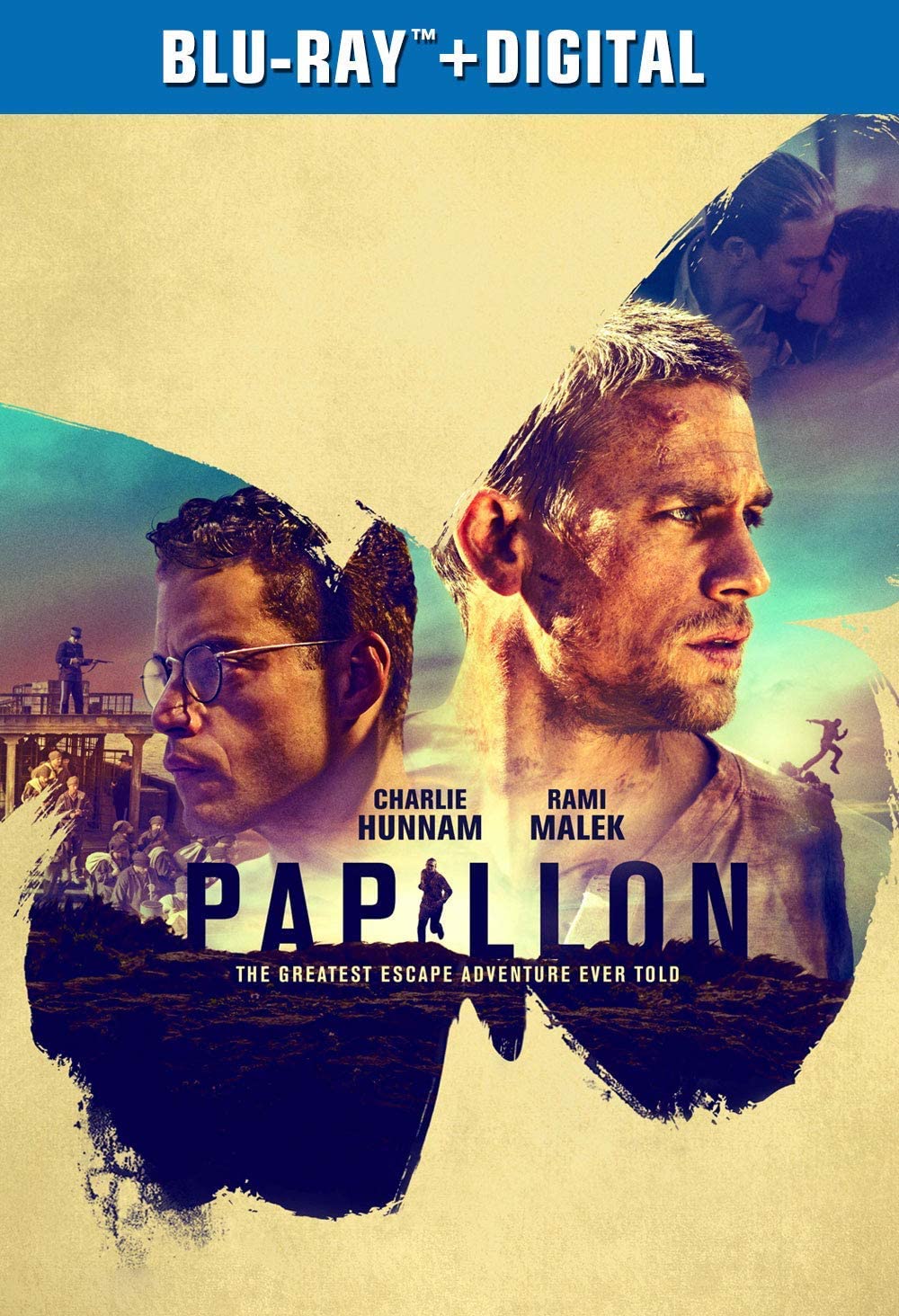 Amazon.com: Papillon [Blu-ray] : Charlie Hunnam, Rami Malek, Yorick van ...