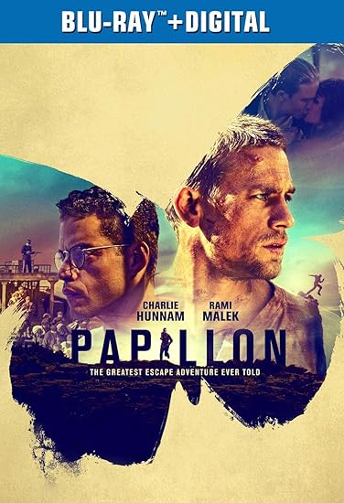 Amazon.com: Papillon [Blu-ray] : Charlie Hunnam, Rami Malek, Yorick van ...