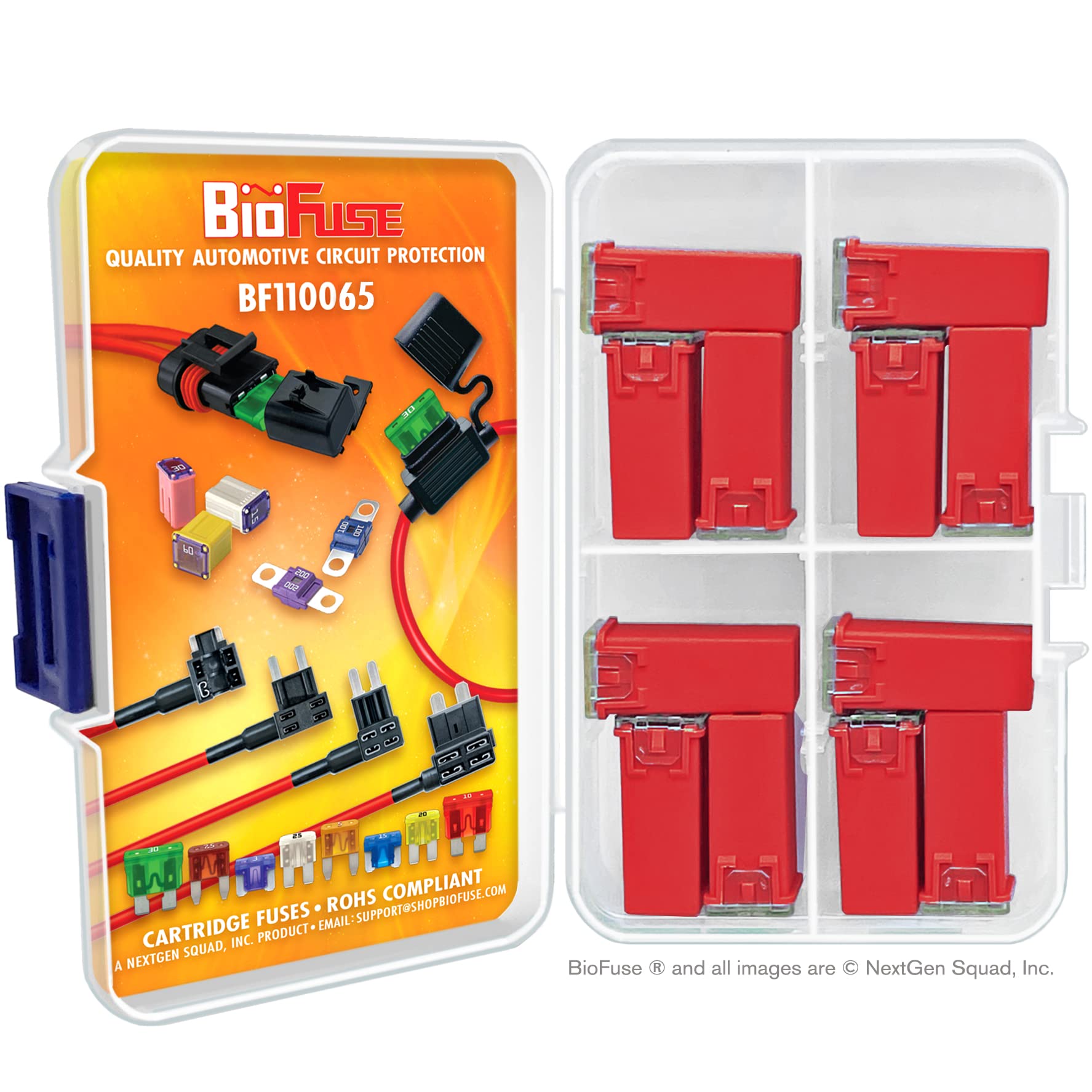 Snapklik.com : BioFuse 50A JCASE 12-Piece Cartridge Fuse Set Fits Most ...
