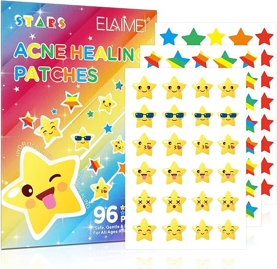 Star Pimple Patch, 96 Patches Cute Pimple Patches Acne Healing Patches ...