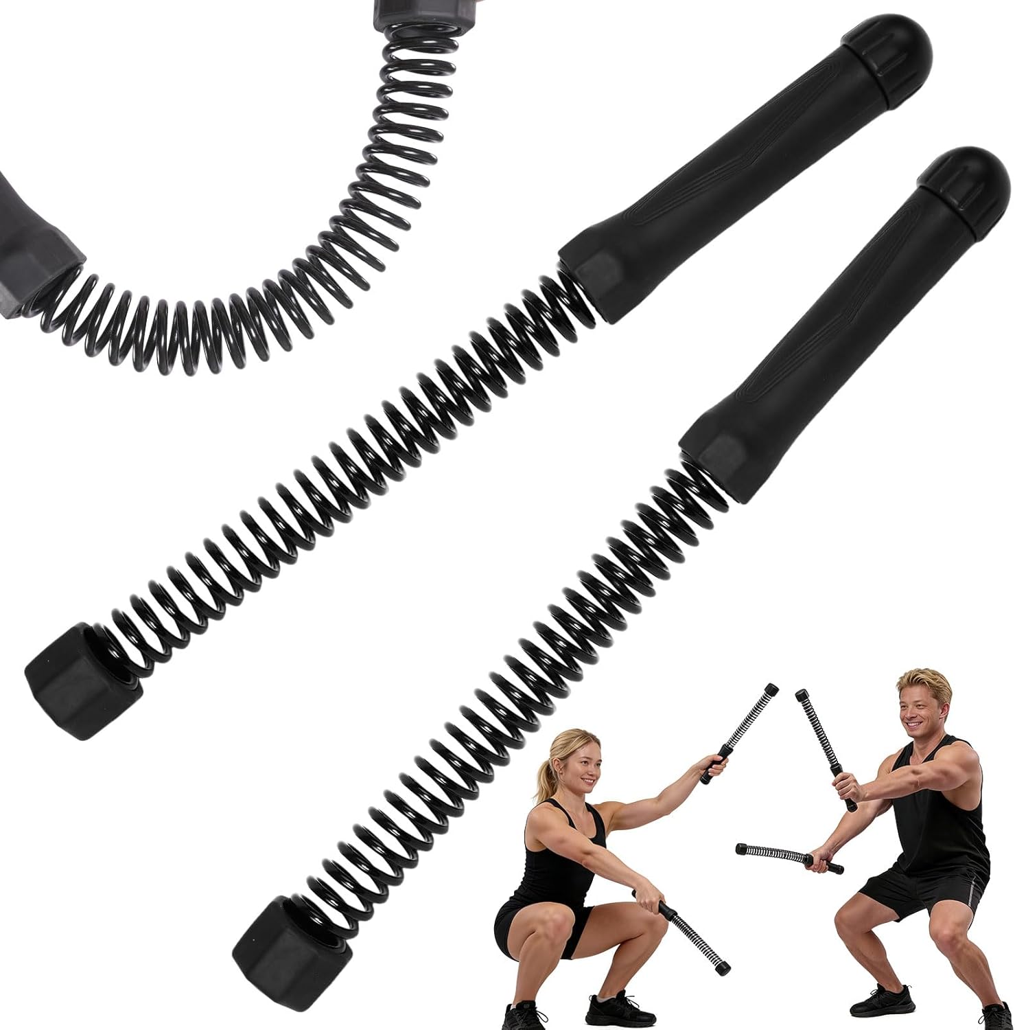Amazon.com: CYFIE Heavy Duty Ropeless Battle Ropes for Home Gym ...